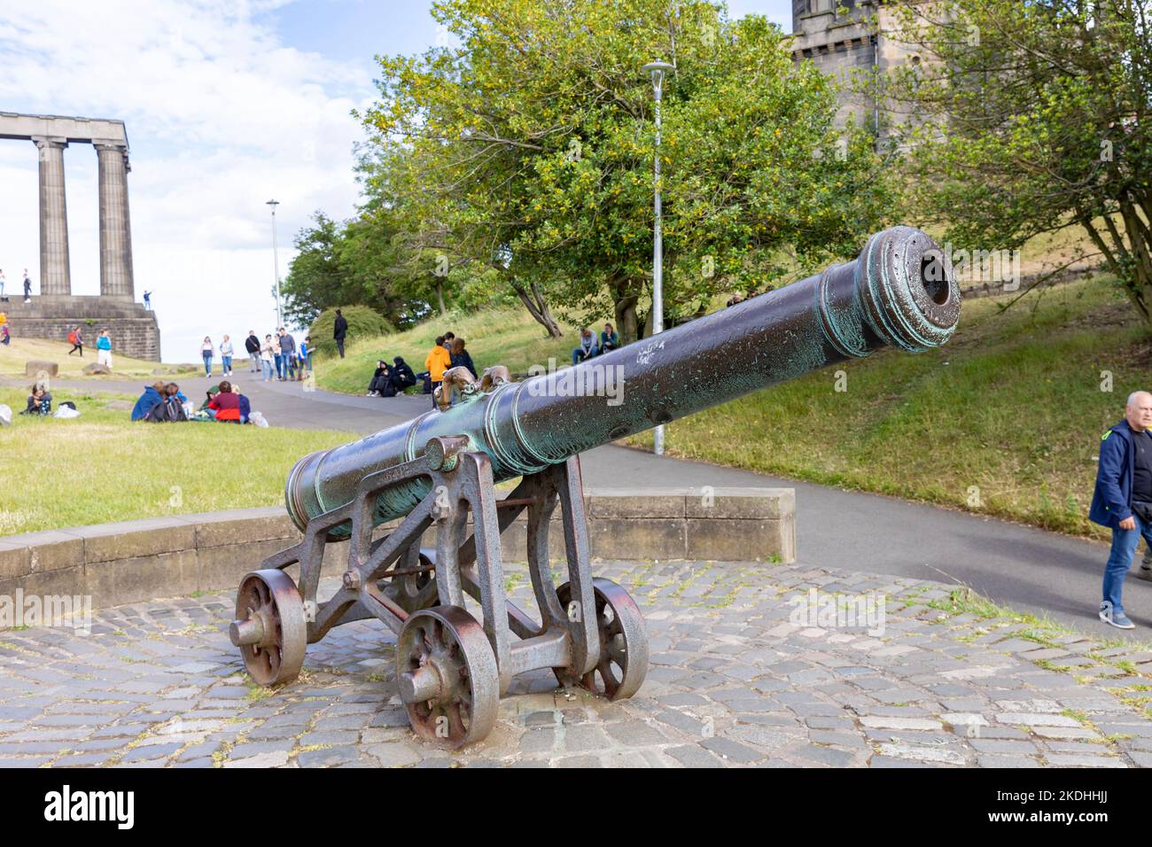 The Portuguese cannon on Calton Hill Edinburgh, cast in the 15th ...