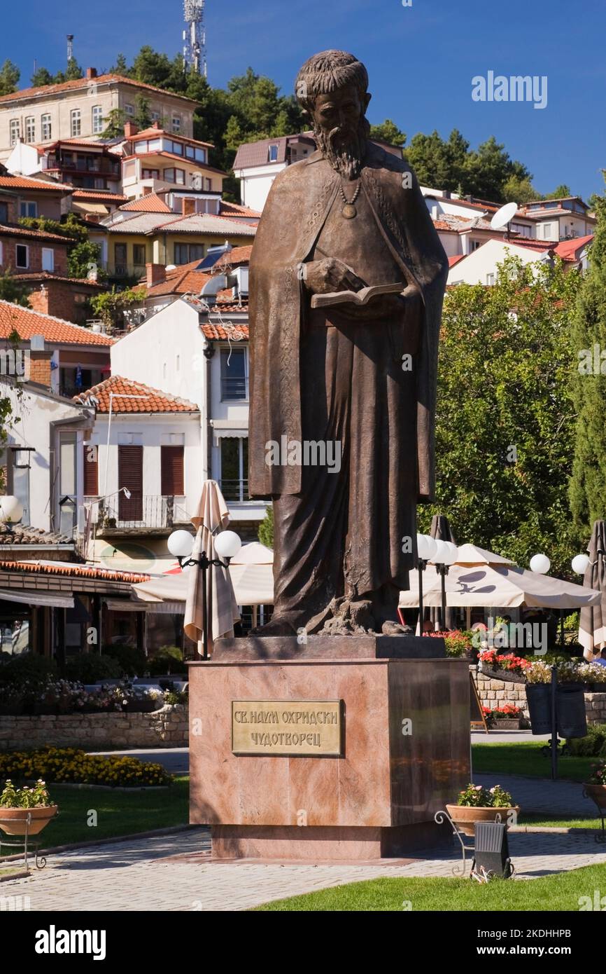 The Monument to St. Naum in the town of Ohrid, UNESCO World Heritage ...