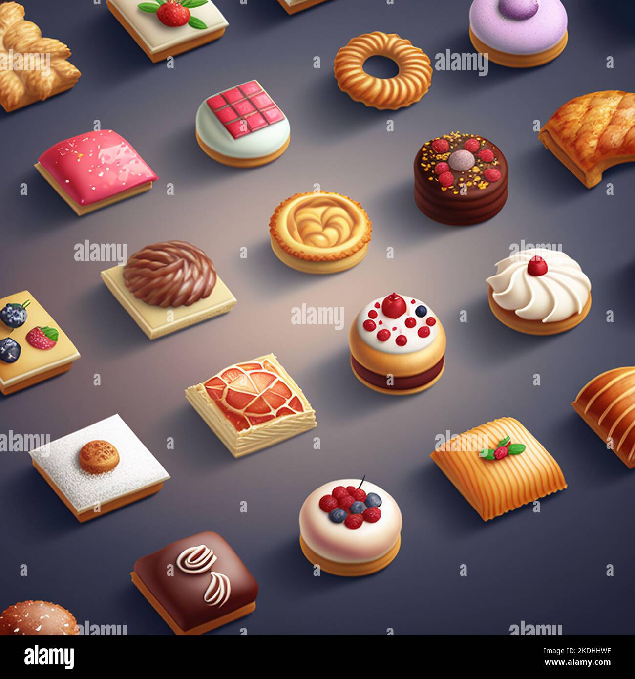 the group of pastry items Stock Photo - Alamy