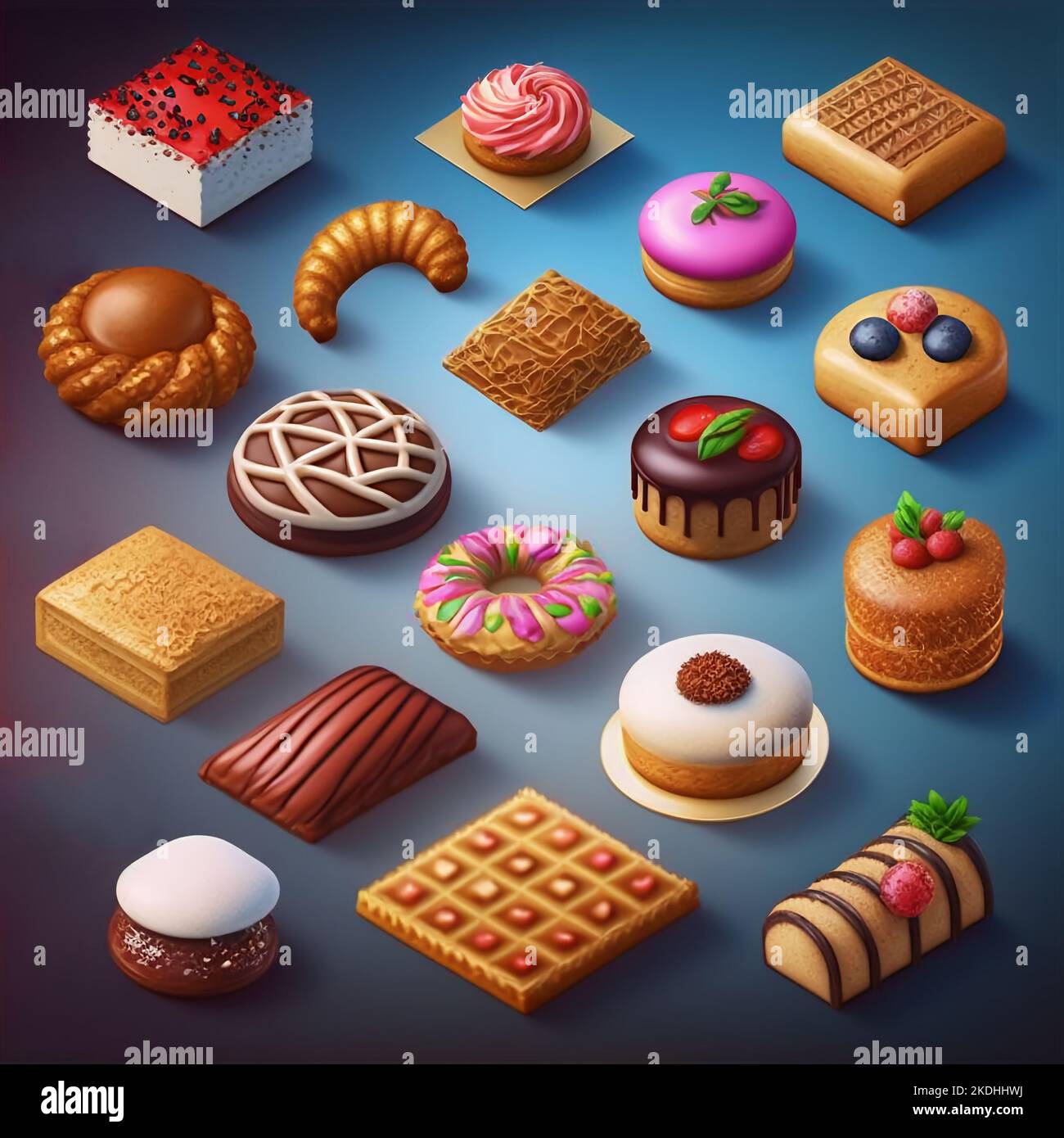 the group of pastry items Stock Photo - Alamy