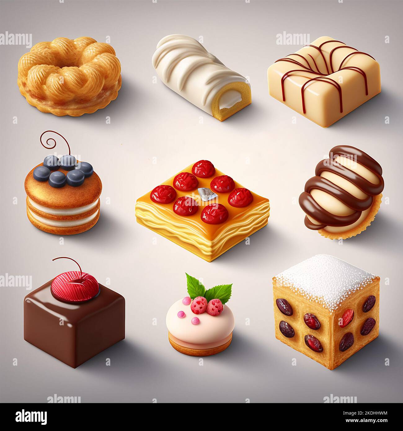 the group of pastry items Stock Photo - Alamy