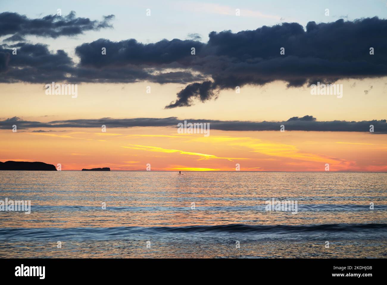 Extreme north western tip of Scotland.Dramatic warm late sunset ...
