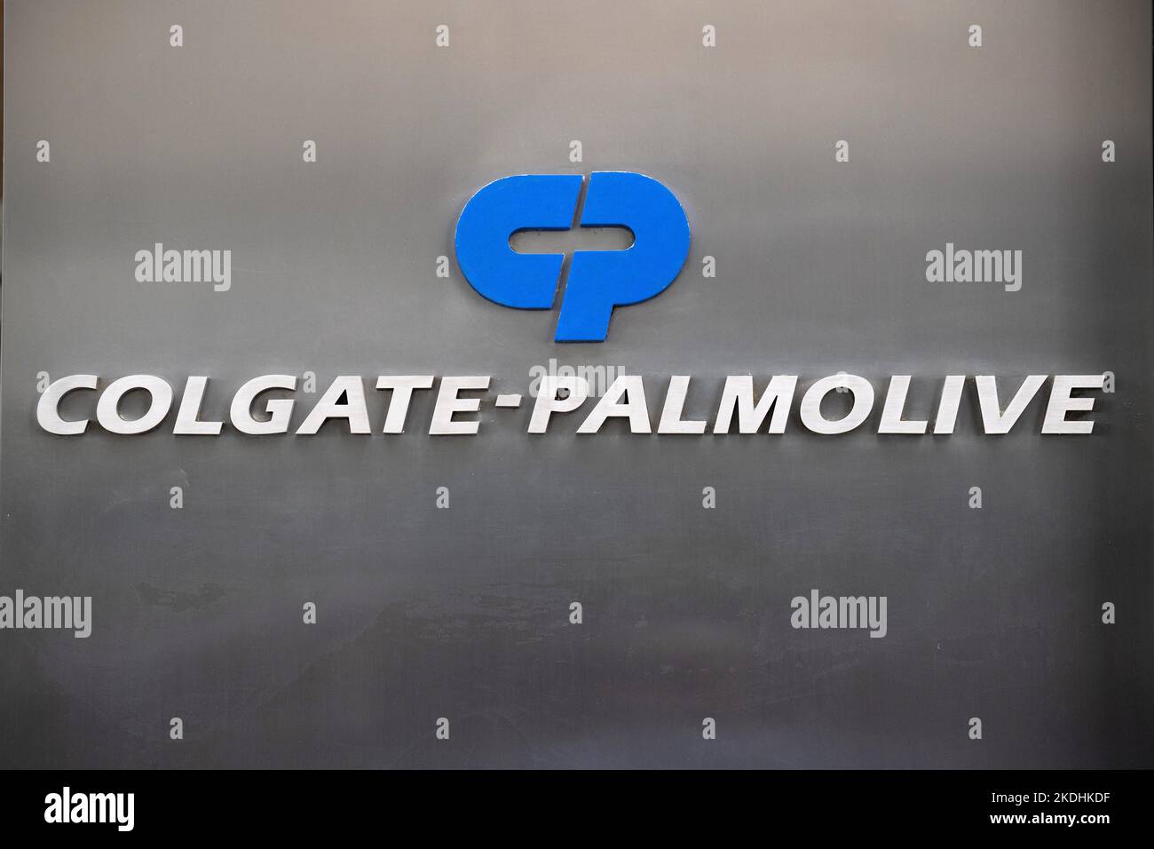 A shop sign of COLGATE-PALMOLIVE, on November 5, 2022 in New York City ...