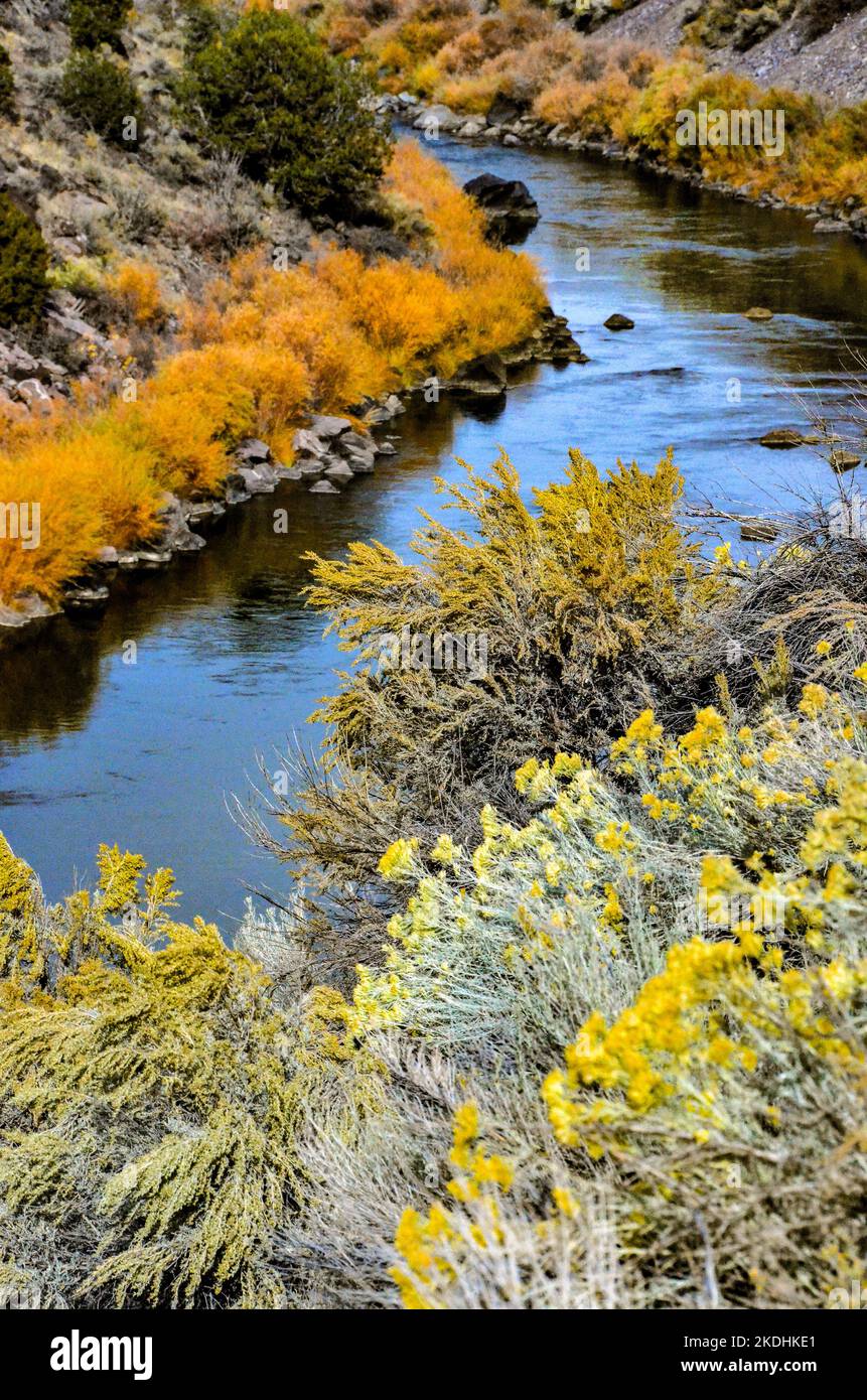 Autumn Colors Along the Road to Taos, New Mexico Stock Photo - Alamy
