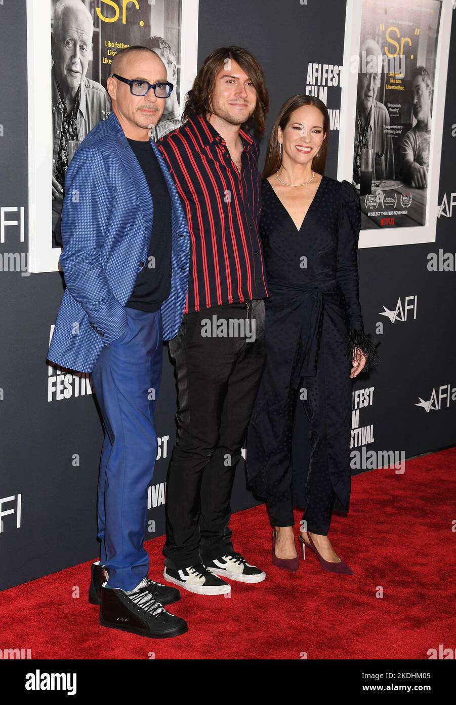 HOLLYWOOD, CA - NOVEMBER 04: (L-R) Robert Downey Jr., Indio Falconer ...