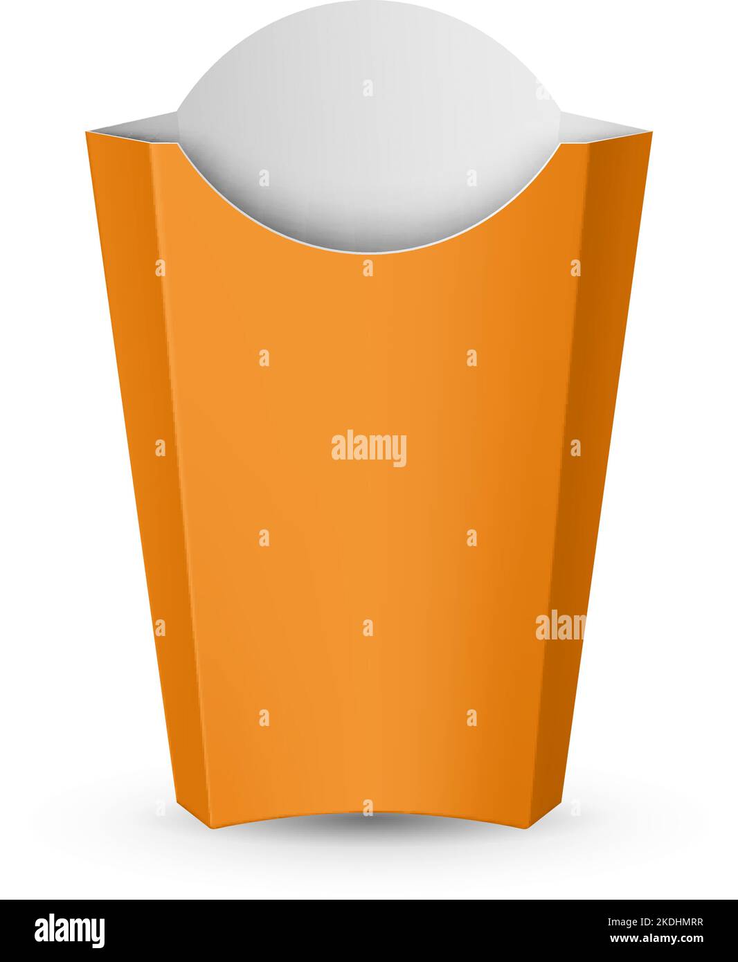 Empty Yellow Packaging for French Fries. Fast Food Icon for Design ...