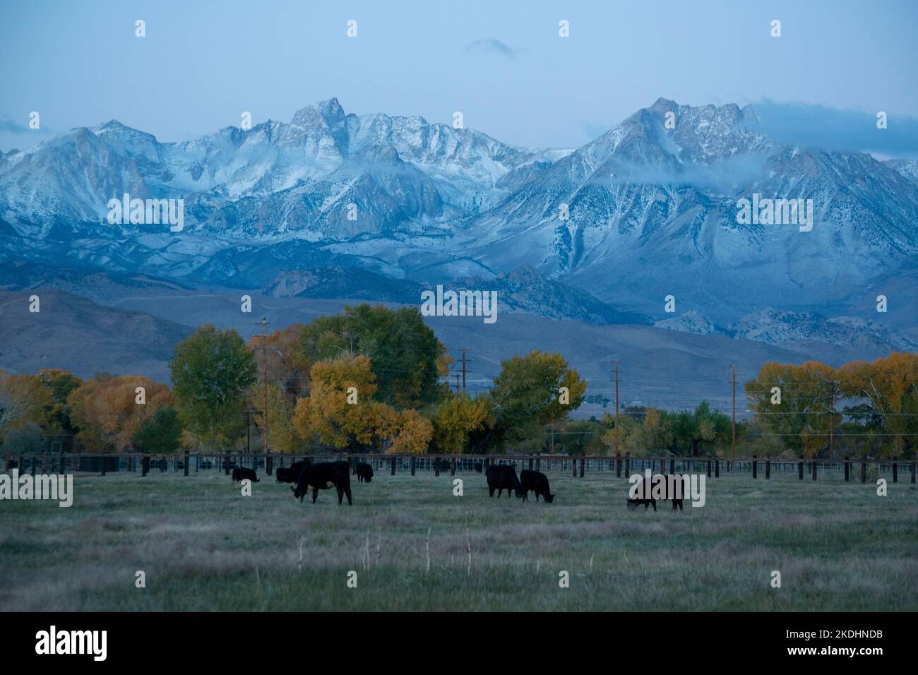 Sunrise and sunset in the Eastern Sierra, particularly around Bishop ...