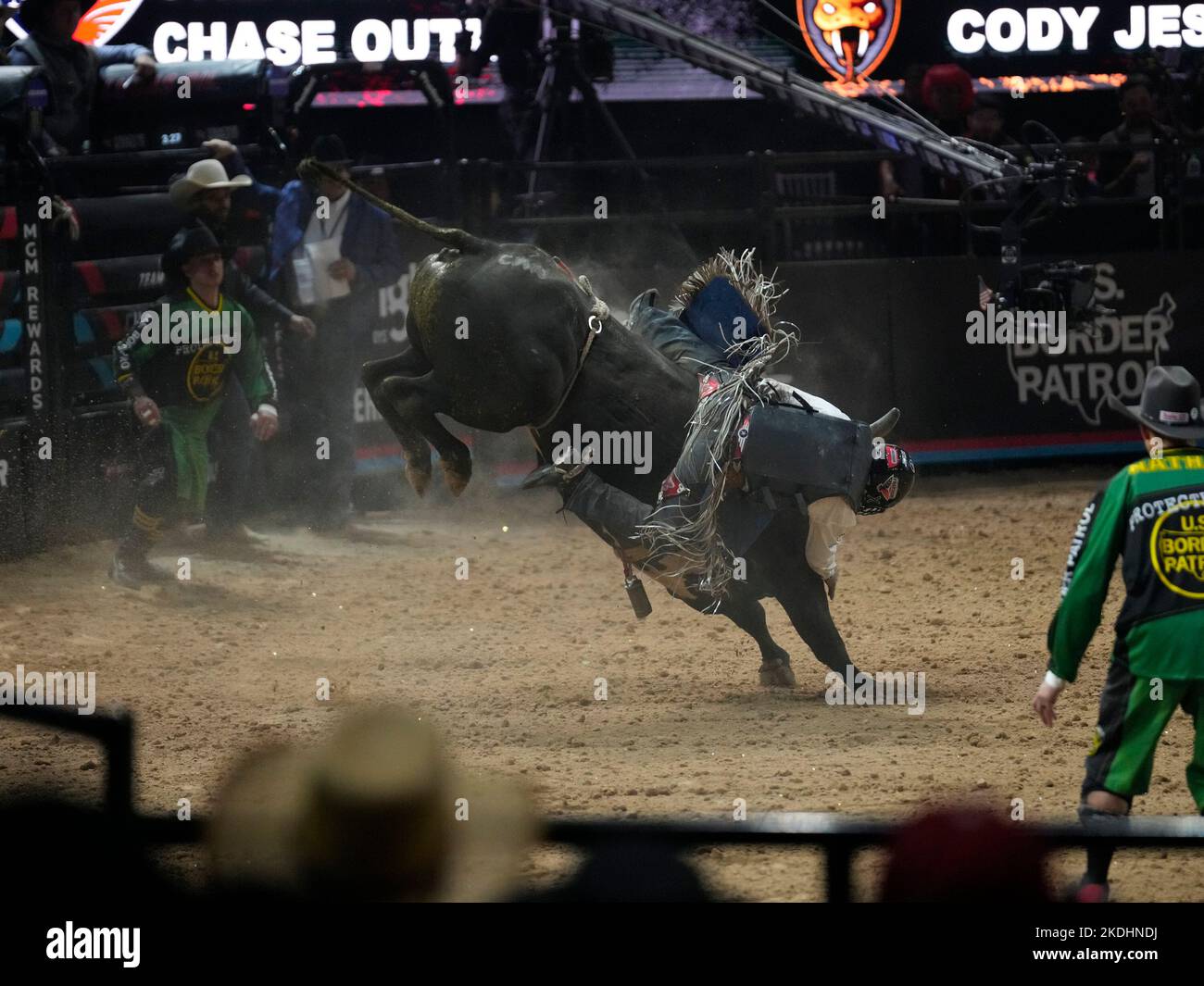 LAS VEGAS, NV - NOVEMBER 6: Chase Outlaw takes his best shot at an :08 ...