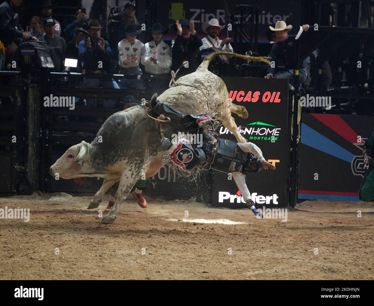 LAS VEGAS, NV - NOVEMBER 6: Chase Outlaw takes his best shot at an :08 ...