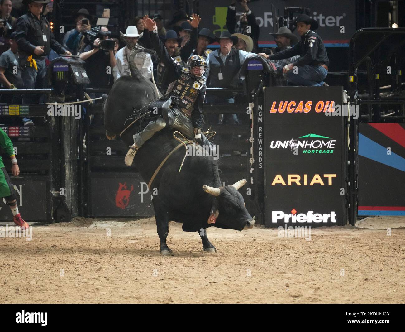 LAS VEGAS, NV - NOVEMBER 6: Derek Kolbaba takes his best shot at an :08 ...