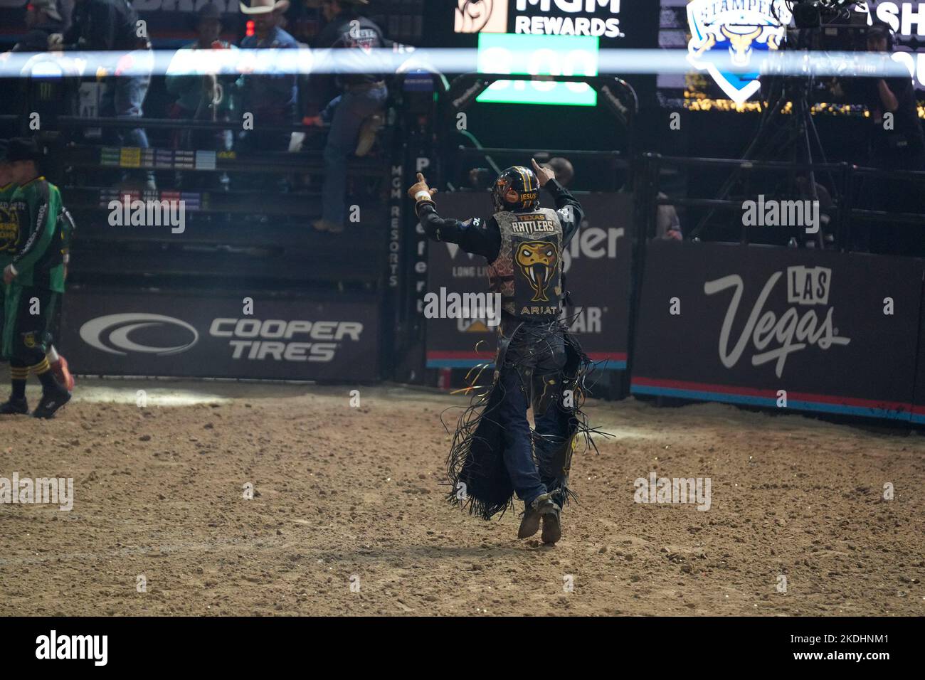 LAS VEGAS, NV - NOVEMBER 6: Cody Jesus takes his best shot at an :08 ...
