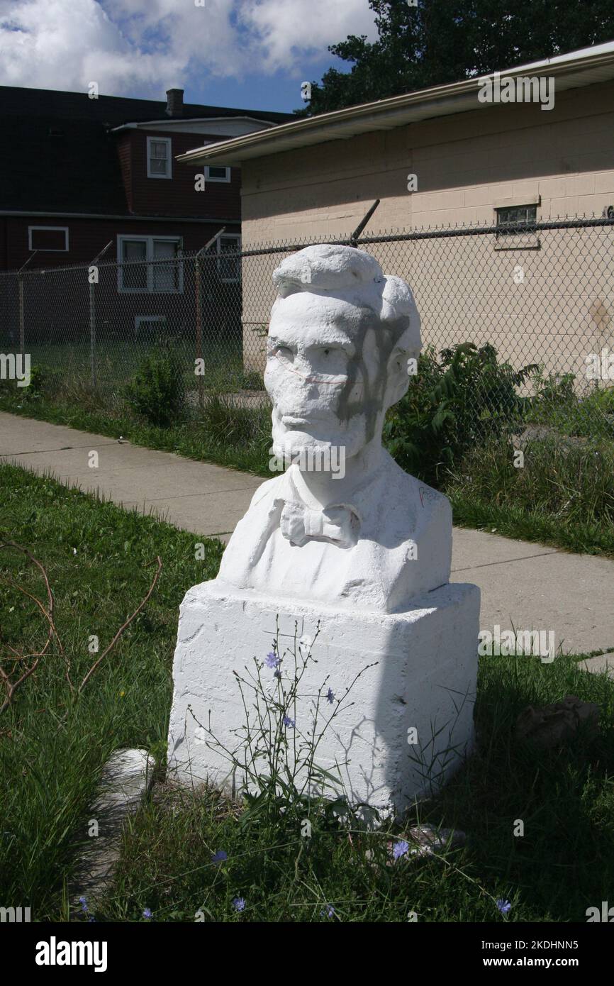 Abraham Lincoln bust titled "The American Sphinx Stock Photo - Alamy