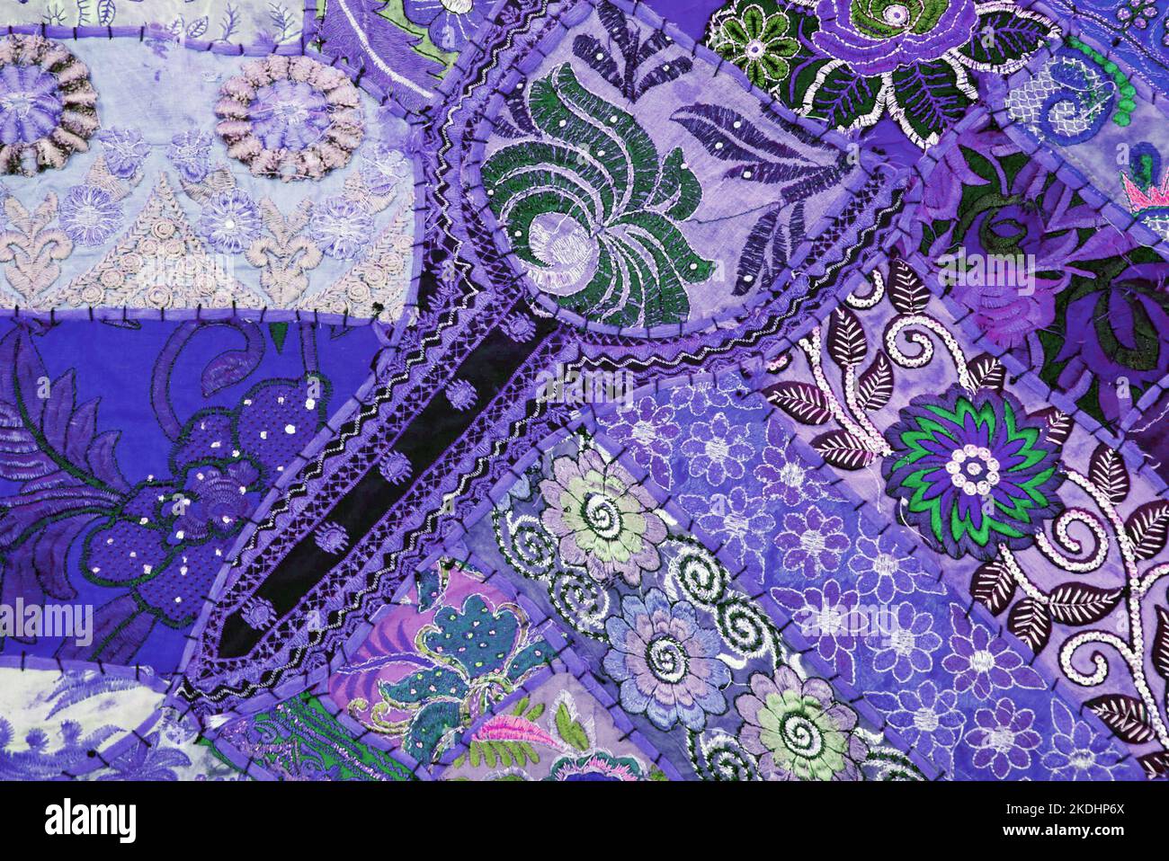 embroidered fabric pattern Stock Photo - Alamy