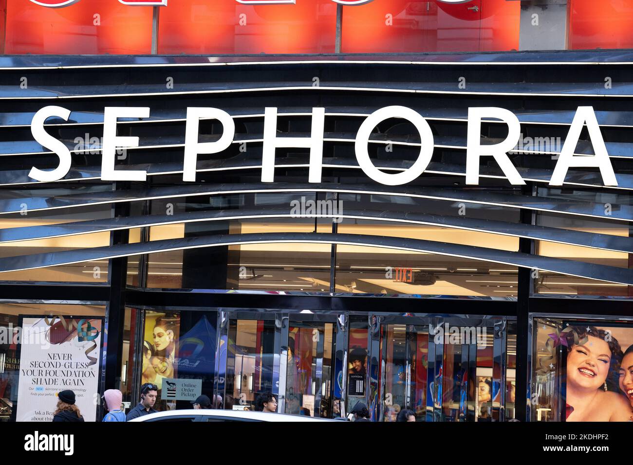 A shop sign of SEPHORA, on November 5, 2022 in New York City, USA ...