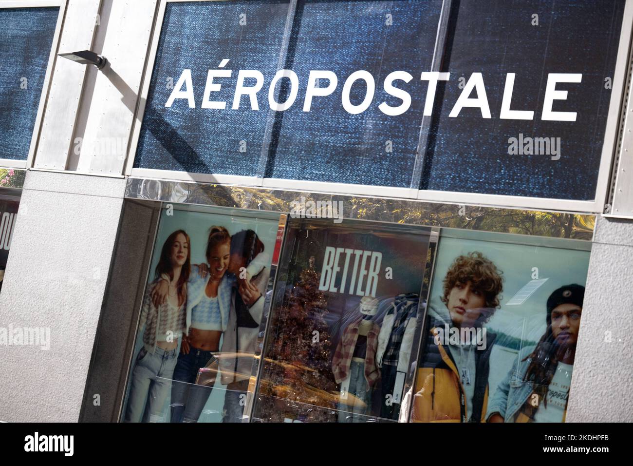 A shop sign of AEROPOSTALE, on November 5, 2022 in New York City, USA ...
