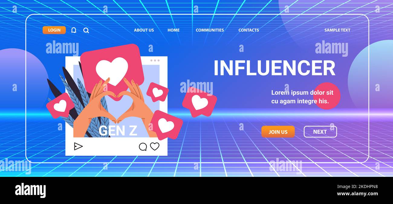 social media influencer generation Z lifestyle concept new modern ...