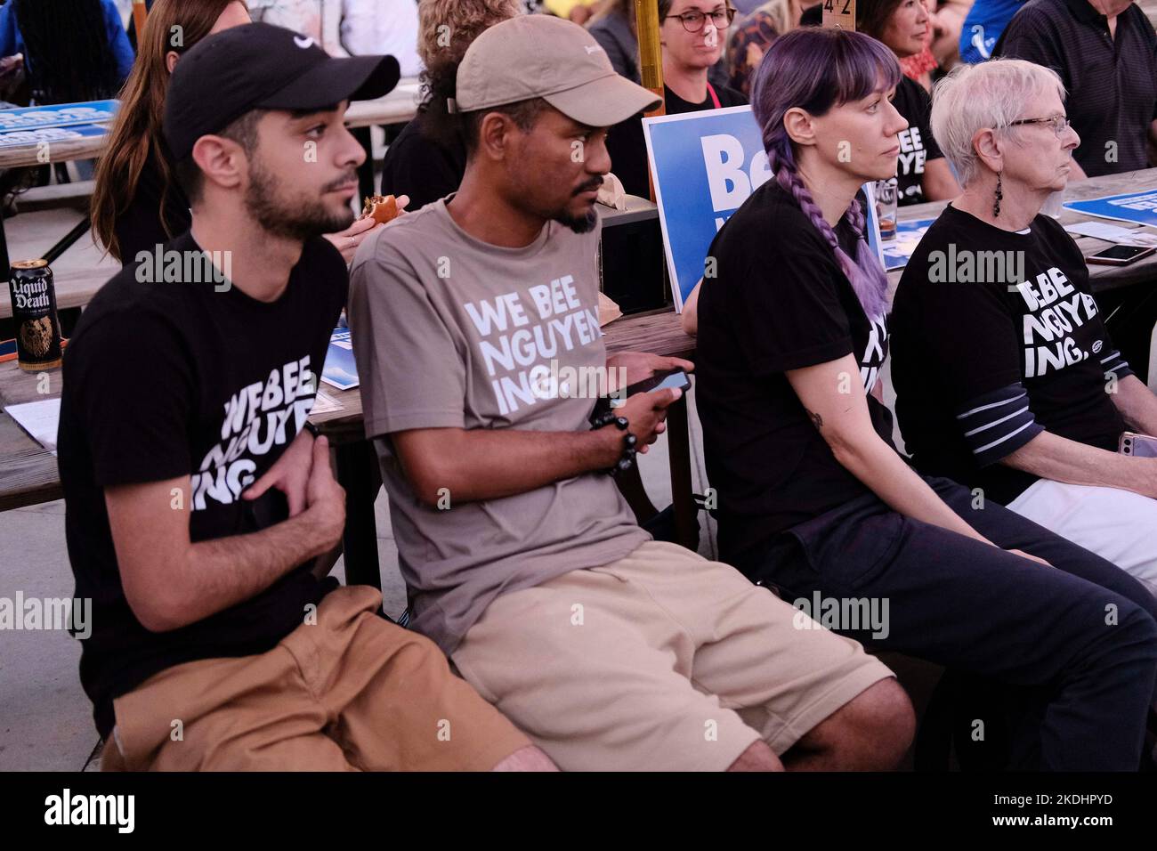 Atlanta, Georgia, USA. 6th Nov, 2022. Supporters of Georgia Secretary ...
