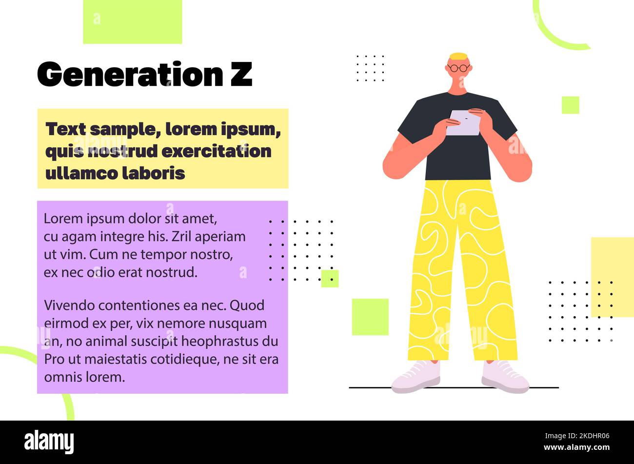 addicted young man using gadget generation Z digital addiction concept ...