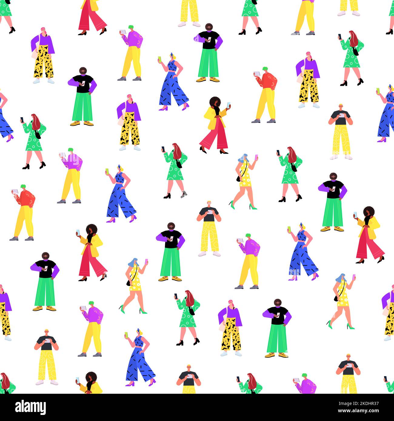 addicted young people using gadgets generation Z digital addiction ...