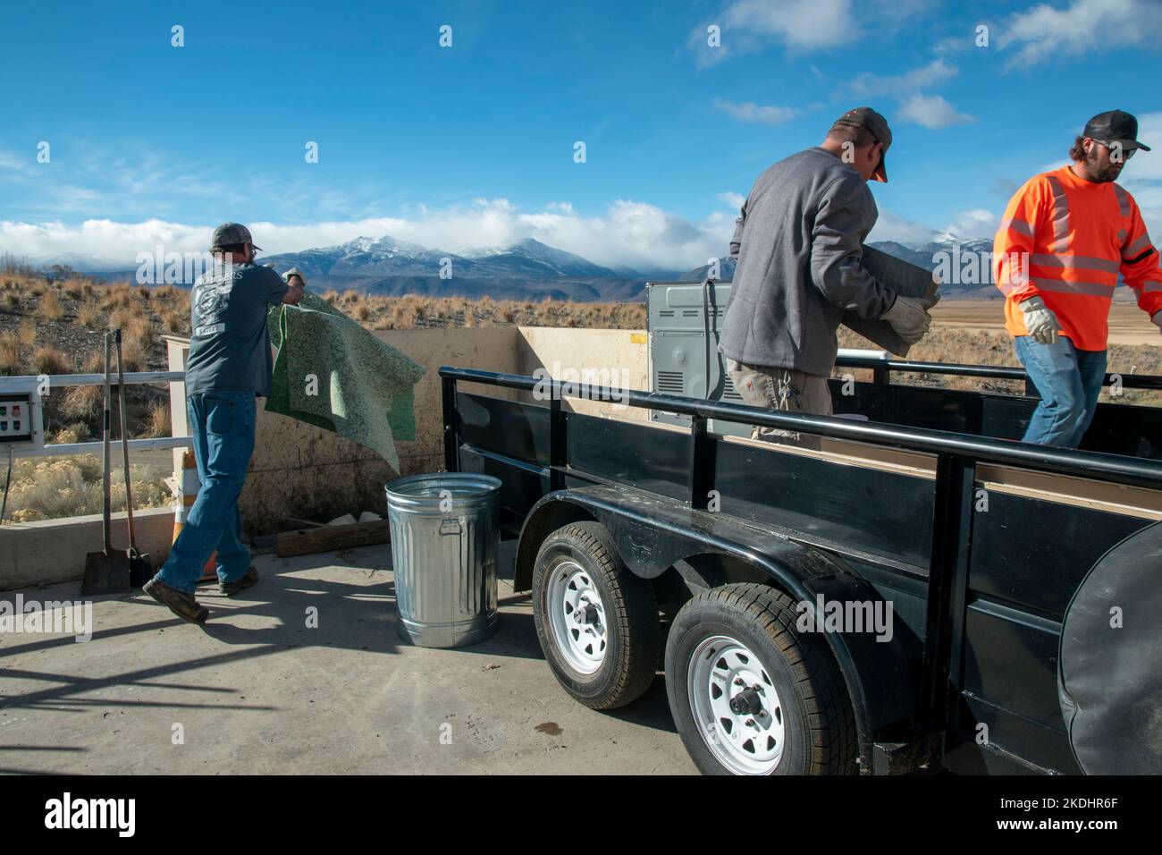 People bring their trash to this free dump day event at the Bridgeport ...