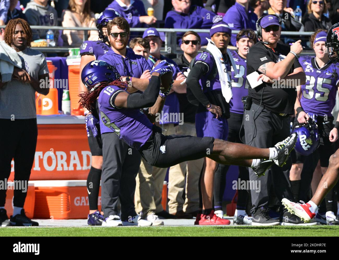 Fort Worth, Texas, USA. 5th Nov, 2022. TCU Horned Frogs wide receiver ...