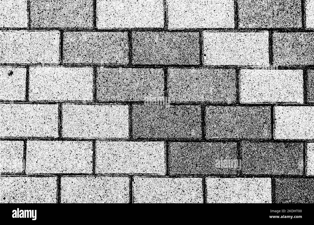 Brick wall Grunge Black and White Distress Texture Background Stock ...