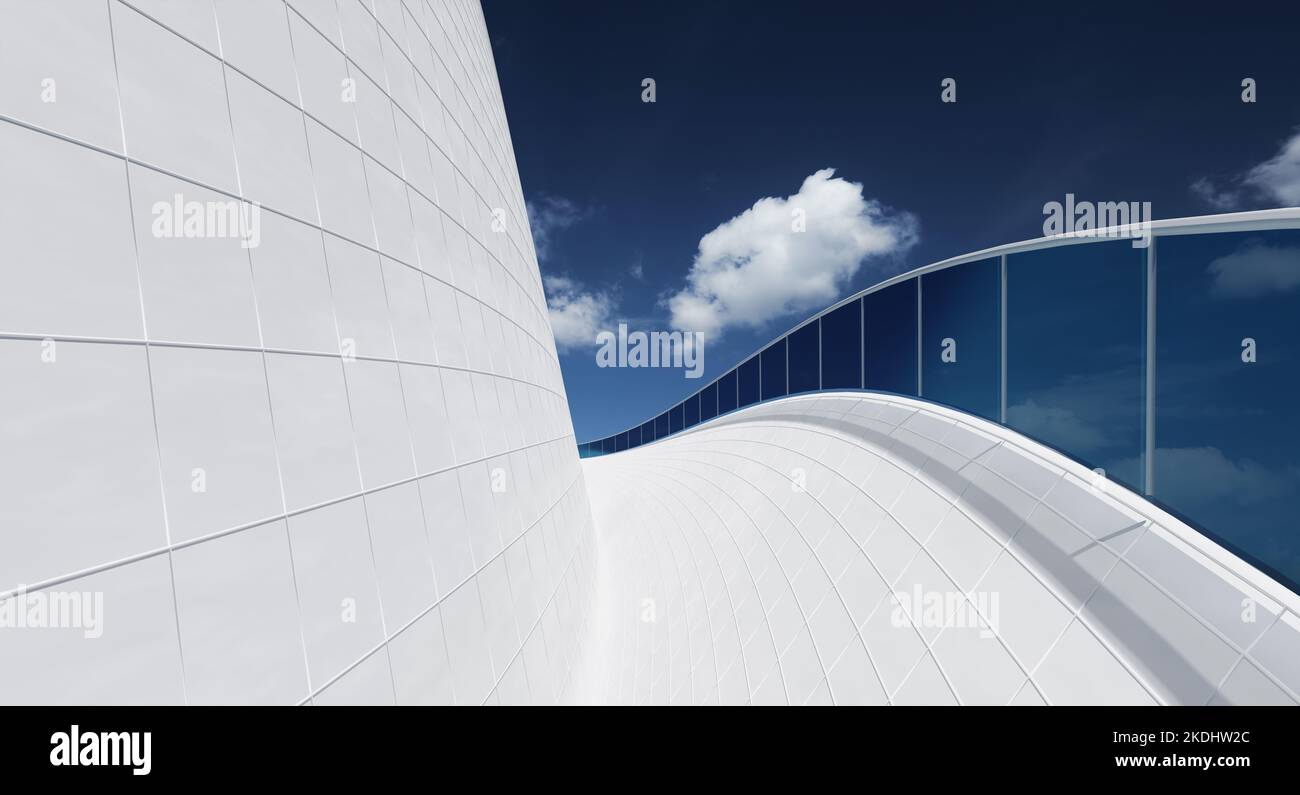 Close up of a geometric structure roof fragments . Abstract ...