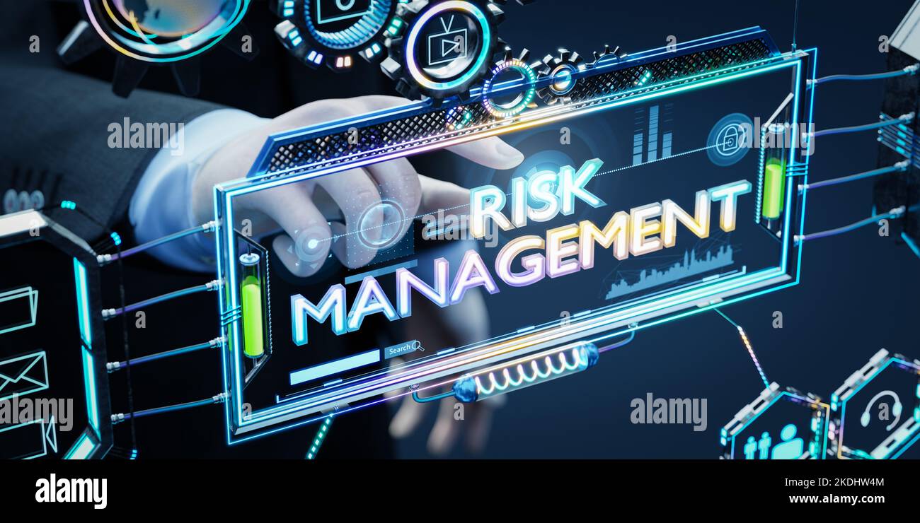 Business investment risk management and evaluation concept with smart ...