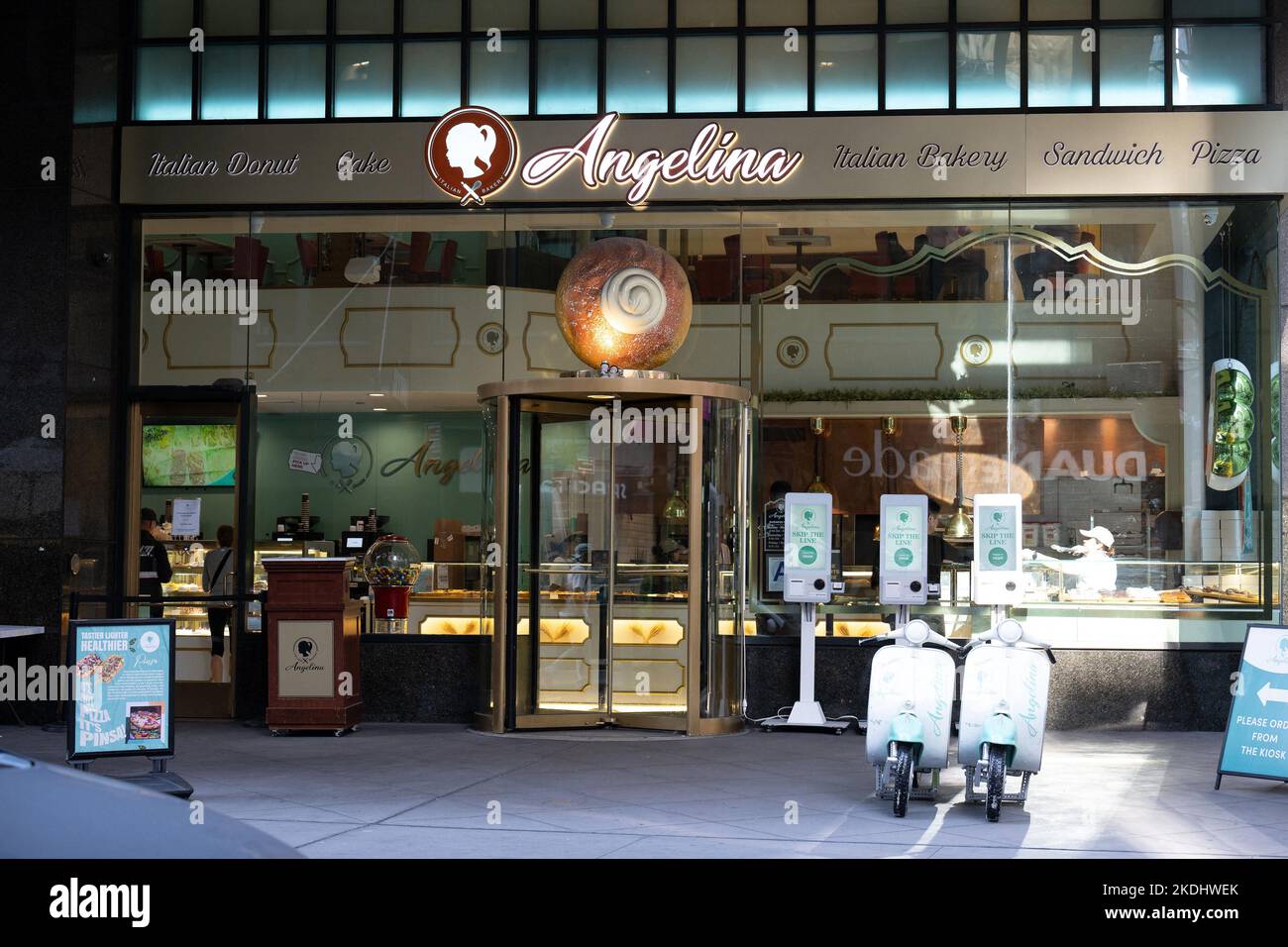 A shop sign of ANGELINA, on November 5, 2022 in New York City, USA ...