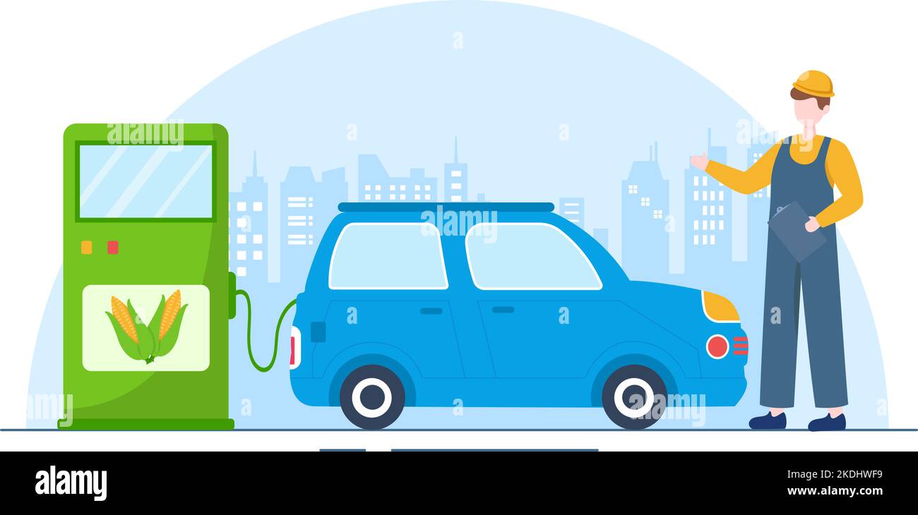 Biofuel Life Cycle of Natural Materials and Plants with Green Barrels ...