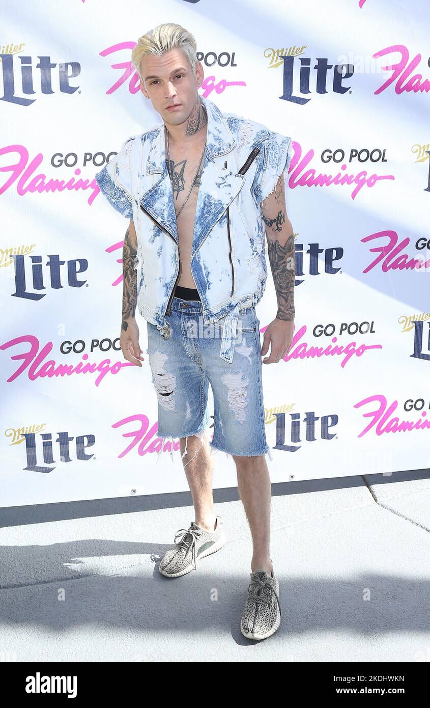 ARCHIVE: 15 April 2017 - Las Vegas, Nevada - Aaron Carter. Aaron Carter ...