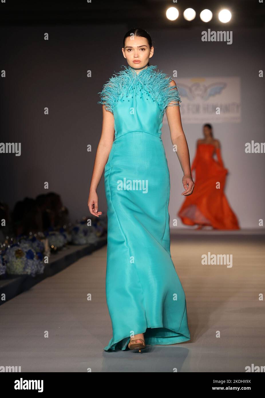 MIAMI, FLORIDA - NOVEMBER 06: A model walks the runway at the Angel ...