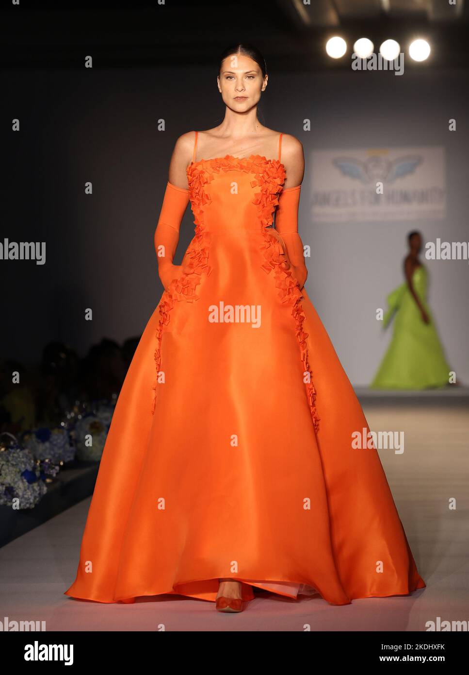 MIAMI, FLORIDA - NOVEMBER 06: A model walks the runway at the Angel ...