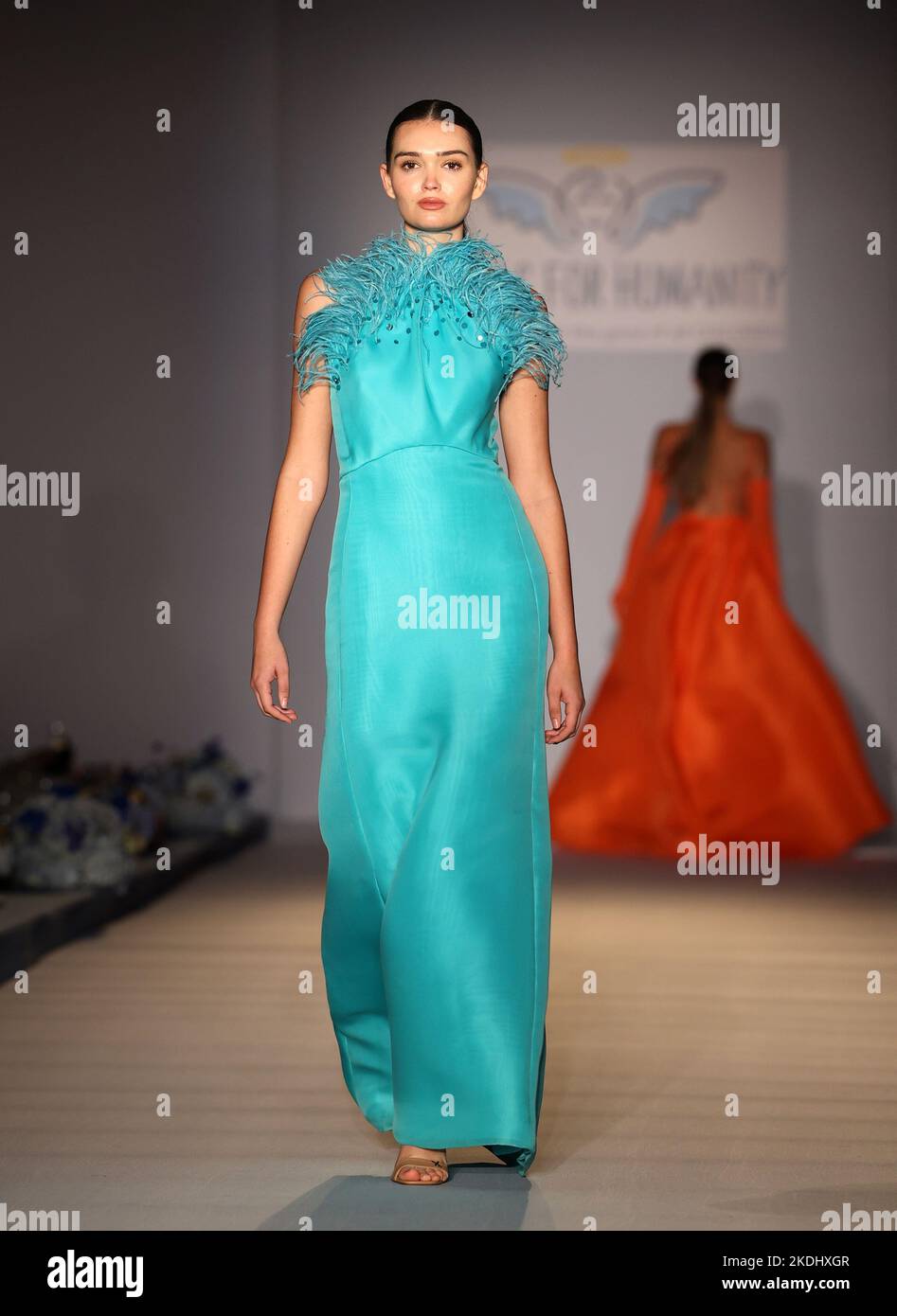 MIAMI, FLORIDA - NOVEMBER 06: A model walks the runway at the Angel ...