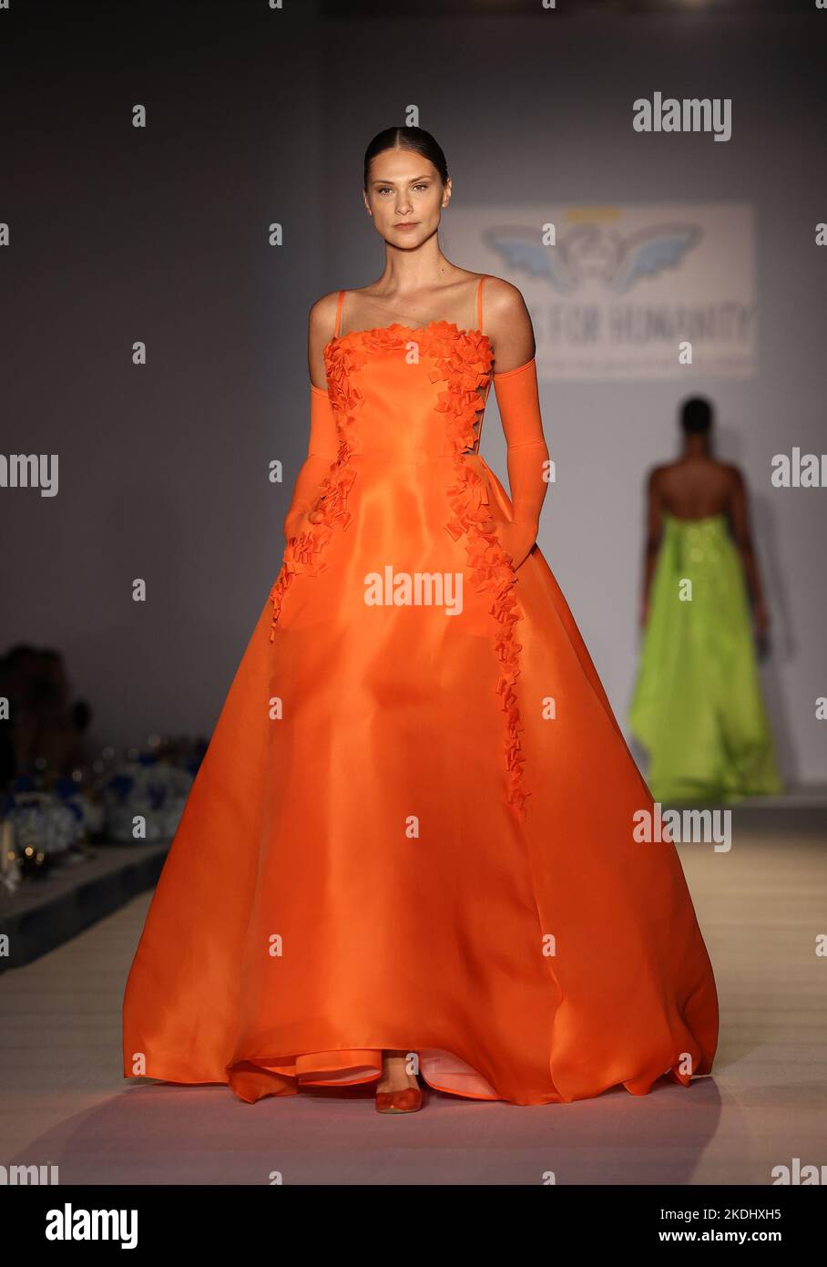 MIAMI, FLORIDA - NOVEMBER 06: A model walks the runway at the Angel ...
