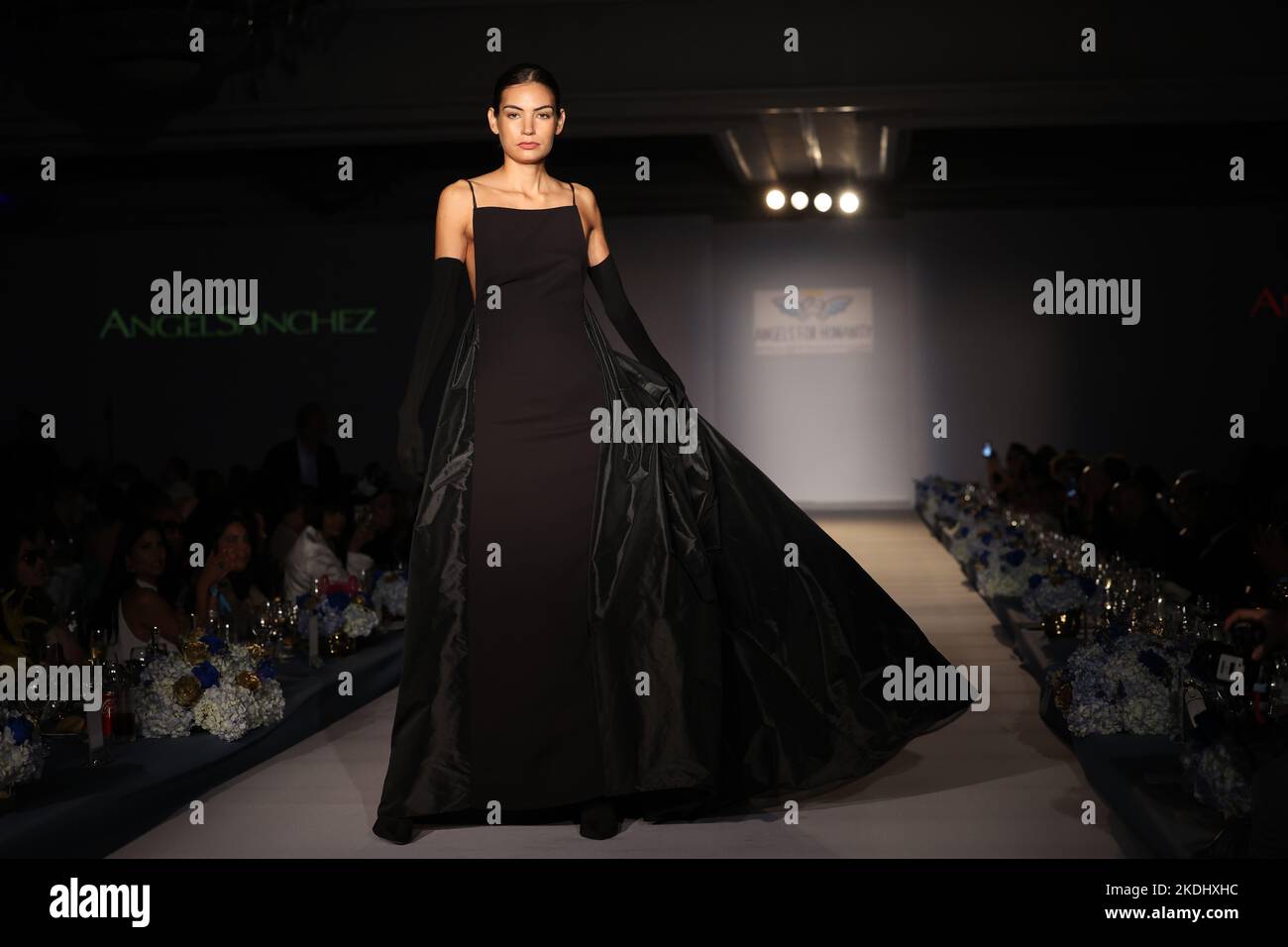 MIAMI, FLORIDA - NOVEMBER 06: A model walks the runway at the Angel ...