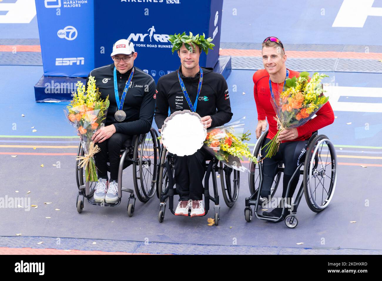Award ceremony for winners Men Wheelchair division (Daniel Romanchuk ...