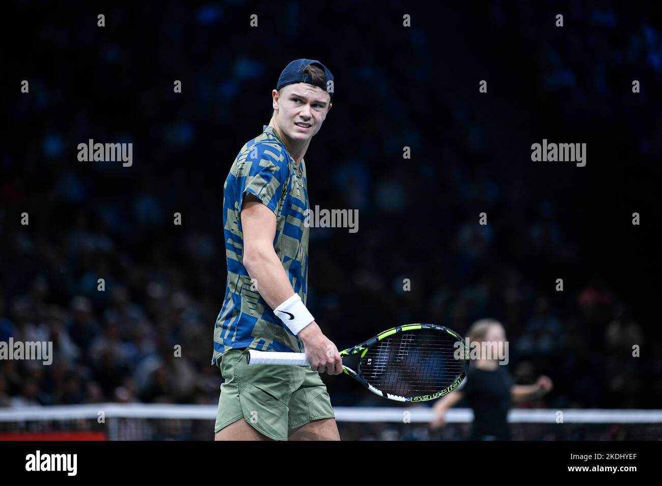 Paris, France. 06th Nov, 2022. Holger Rune of Denmark during the Rolex Paris Masters, ATP ...
