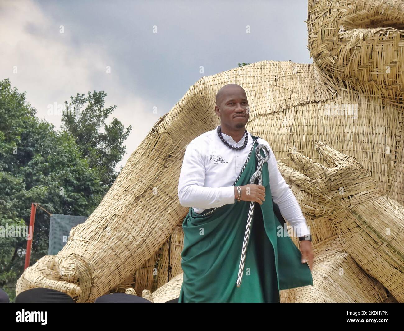 Kinigi, Rwanda 2nd September 2022 Didier Drogba, former Football Legend ...