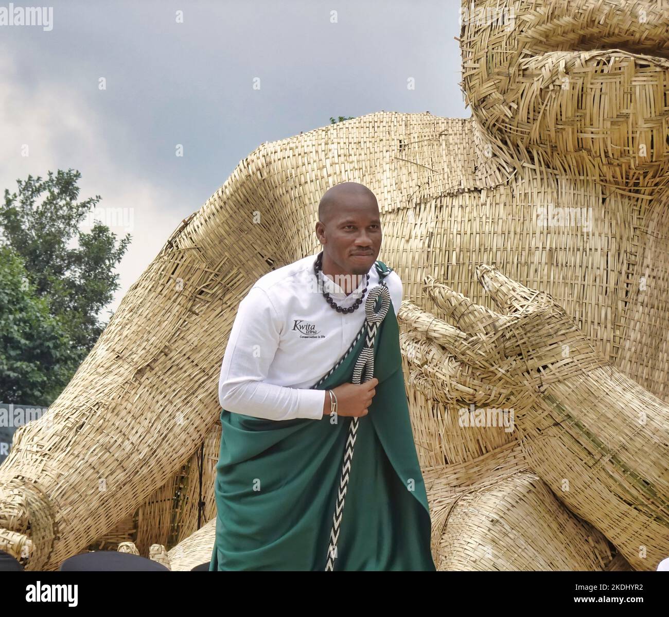 Kinigi, Rwanda 2nd September 2022 Didier Drogba, former Football Legend ...