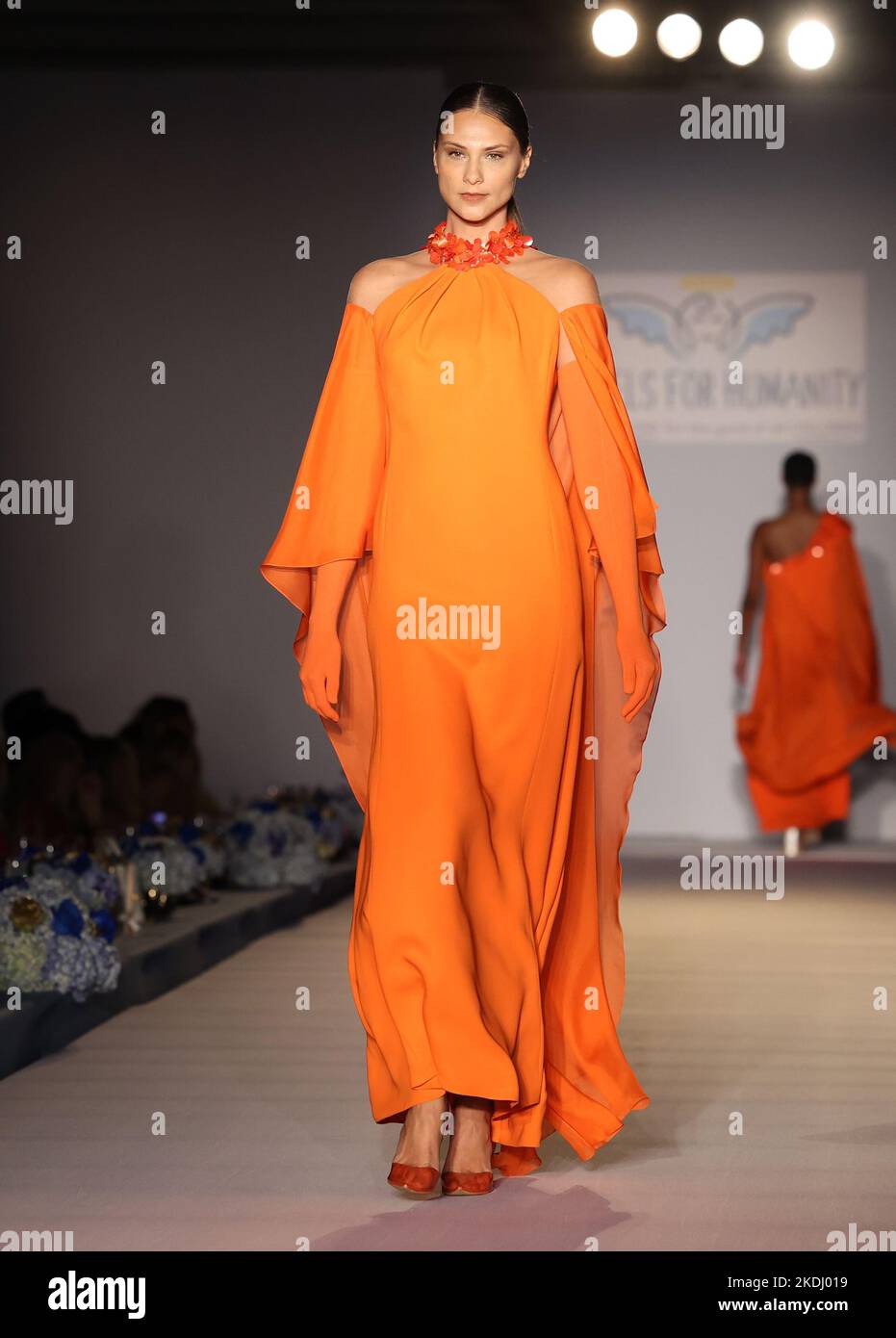 MIAMI, FLORIDA - NOVEMBER 06: A model walks the runway at the Angel ...