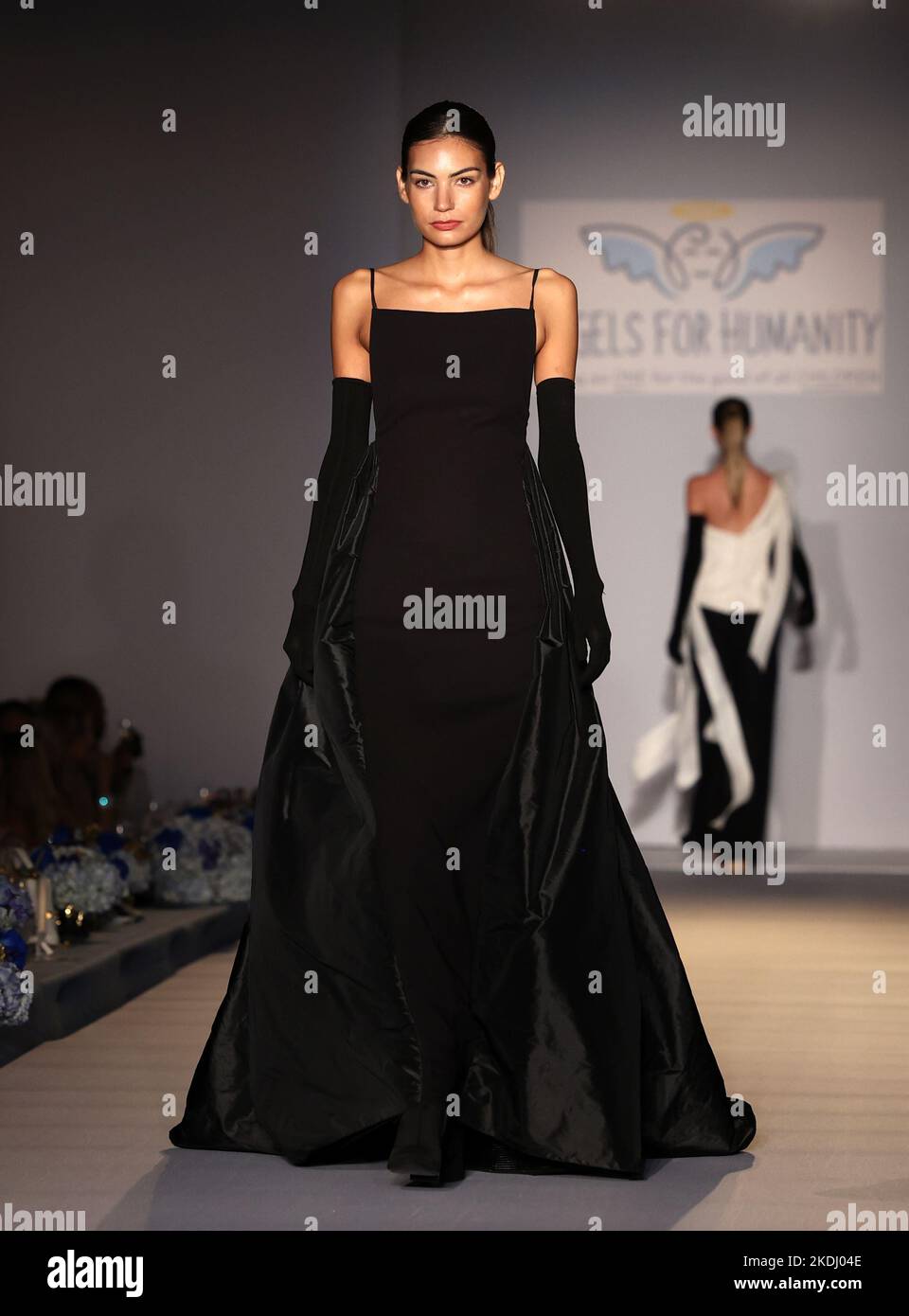 MIAMI, FLORIDA - NOVEMBER 06: A model walks the runway at the Angel ...