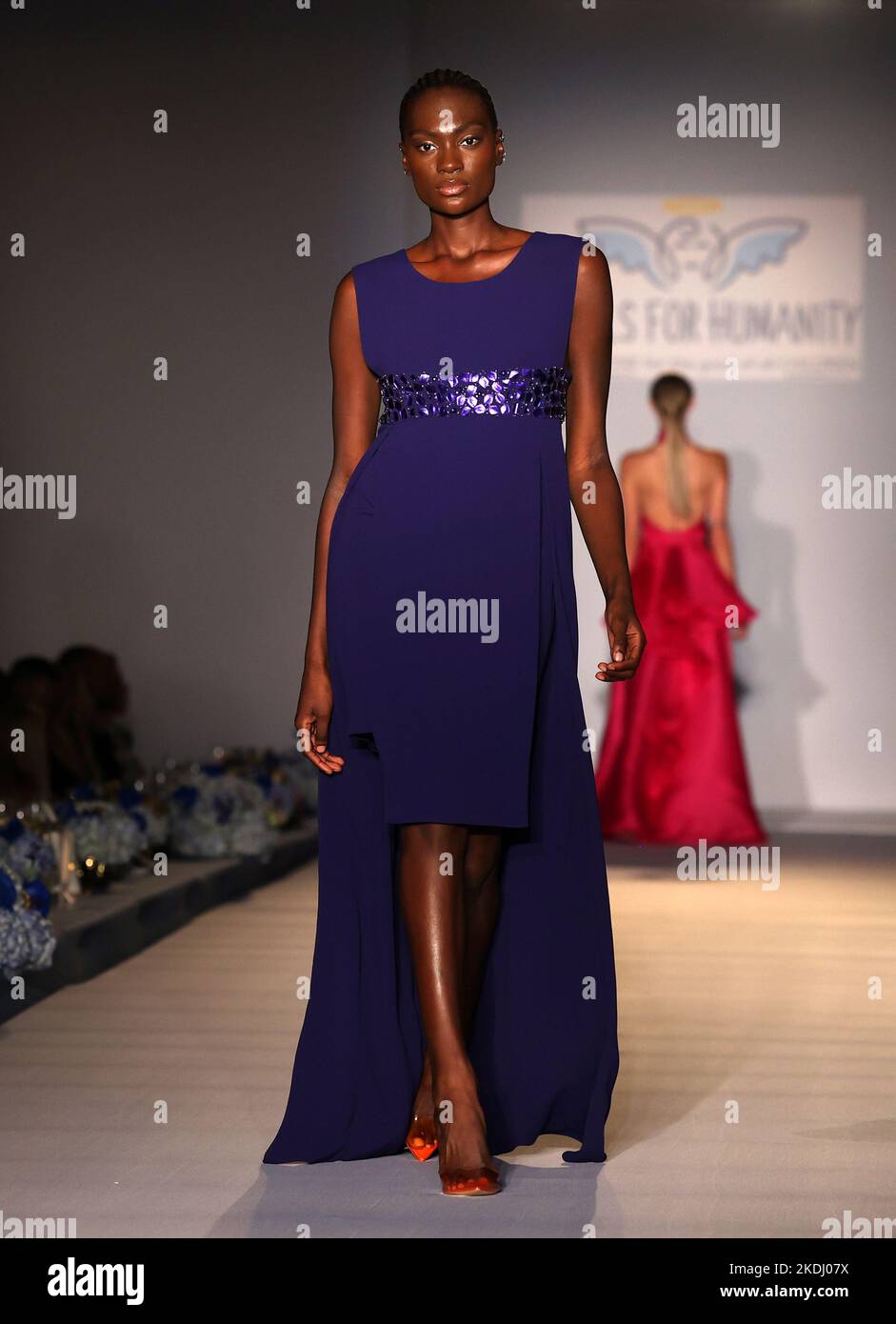 MIAMI, FLORIDA - NOVEMBER 06: A model walks the runway at the Angel ...