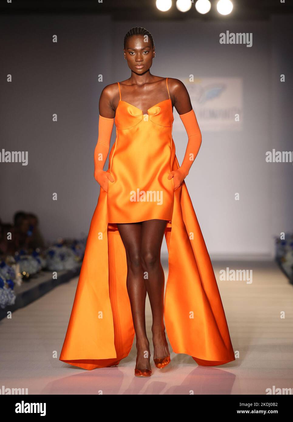 MIAMI, FLORIDA - NOVEMBER 06: A model walks the runway at the Angel ...