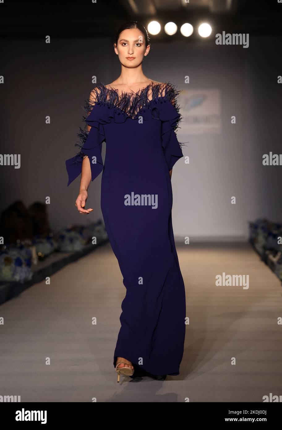 MIAMI, FLORIDA - NOVEMBER 06: A model walks the runway at the Angel ...