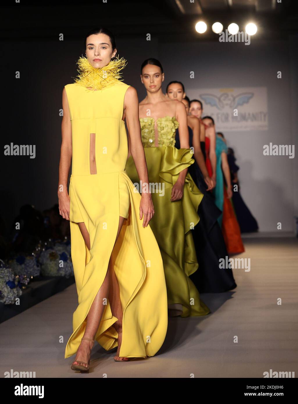 MIAMI, FLORIDA - NOVEMBER 06: Models walk the runway at the Angel ...