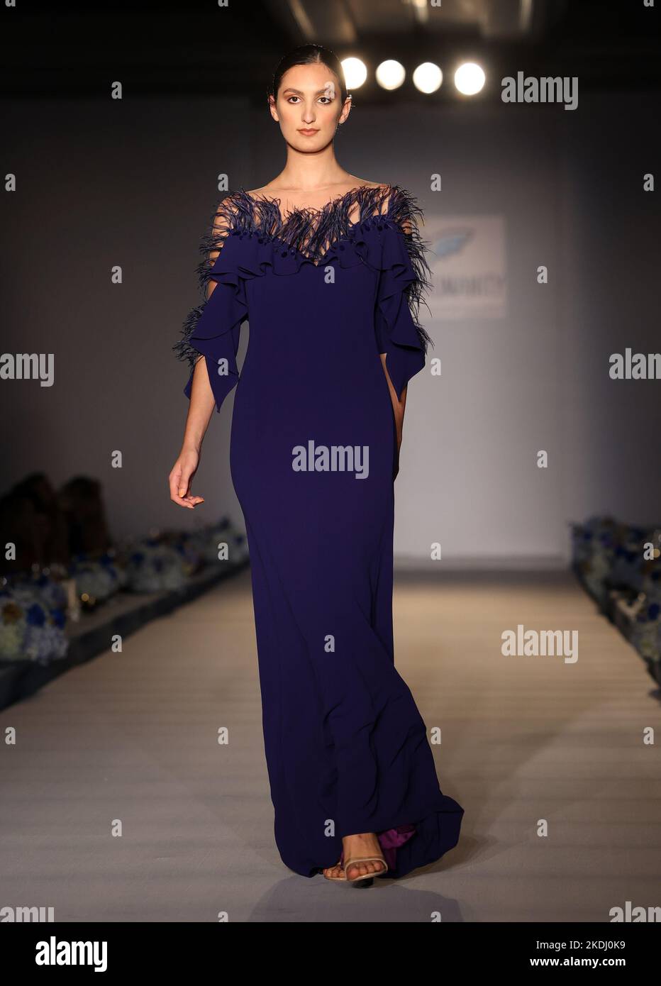 MIAMI, FLORIDA - NOVEMBER 06: A model walks the runway at the Angel ...