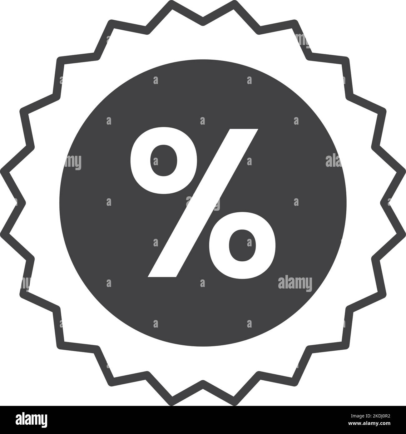 round price tag illustration in minimal style isolated on background ...