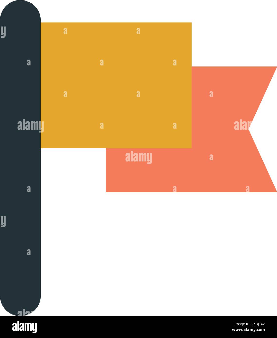 flag and target illustration in minimal style isolated on background ...