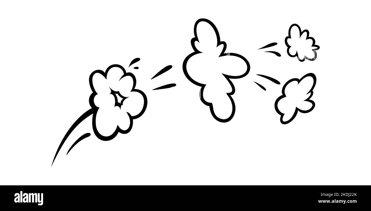 Comic boom effect clouds. Set of explosion bubbles and smoke. Vector ...